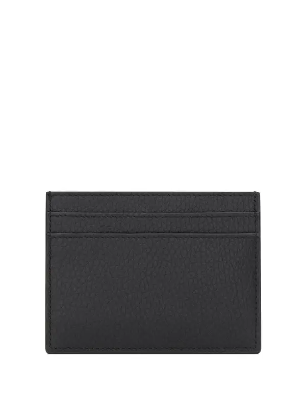 Saint Laurent Portacarte Tiny Cassandre In Pelle Martellata