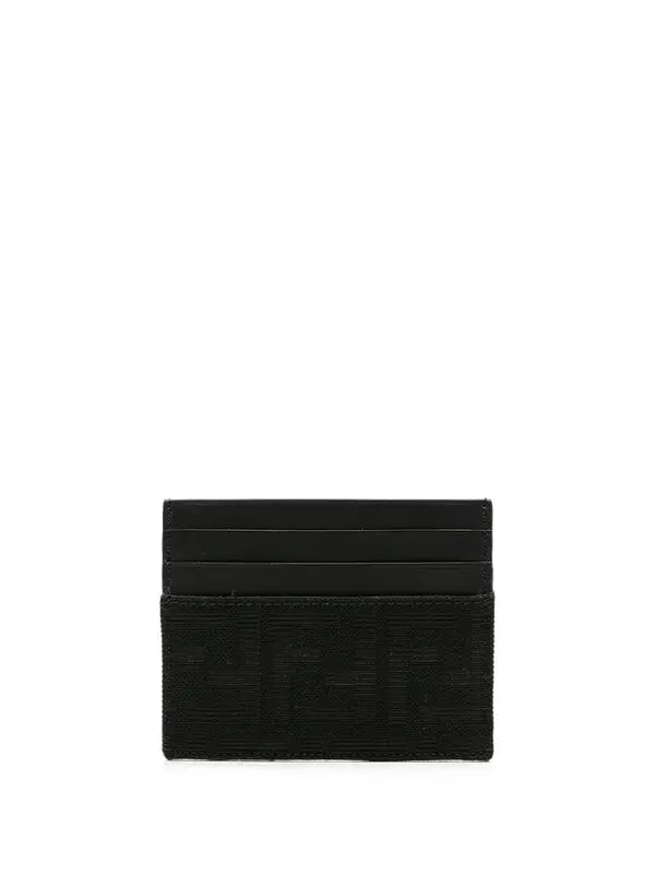 Fendi Portacarte Ff Jacquard Zucca E Pelle