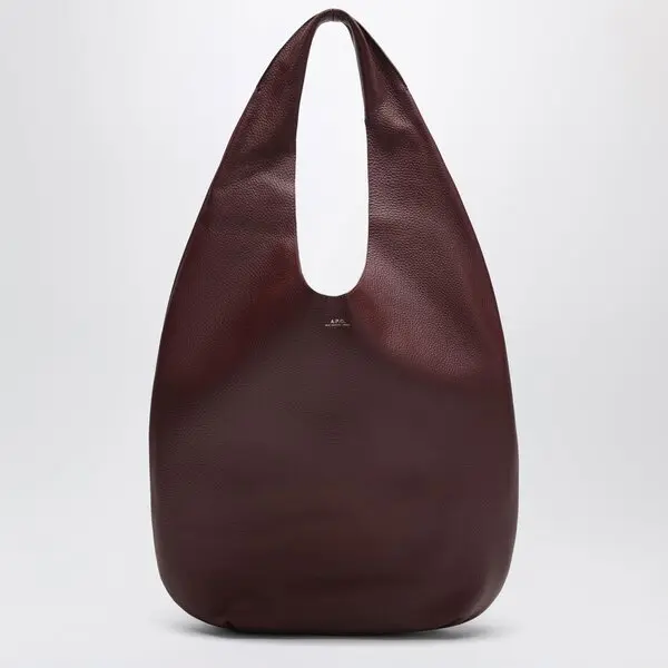 A.p.c. Le Neige Wine Bag In Cowhide - Red