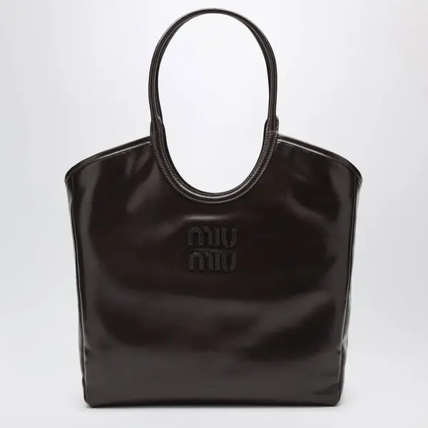 Miu Miu Ivy Bag In Leather - Brown