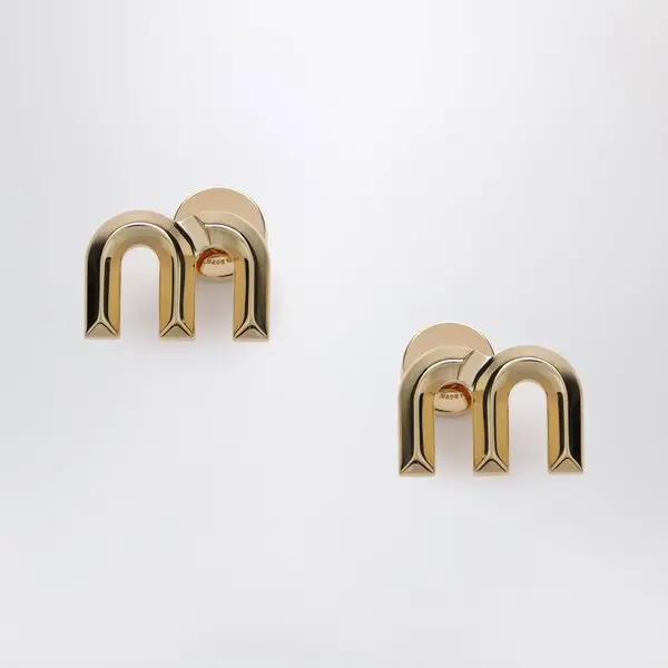 Miu Miu Gold Brass Earrings