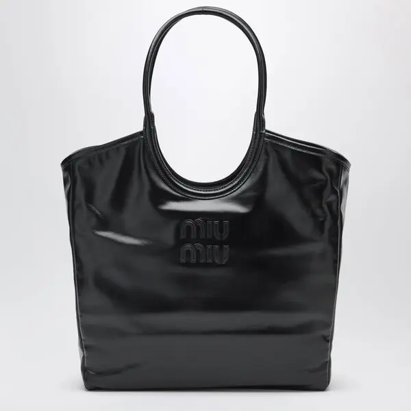 Miu Miu Ivy Bag In Leather - Black