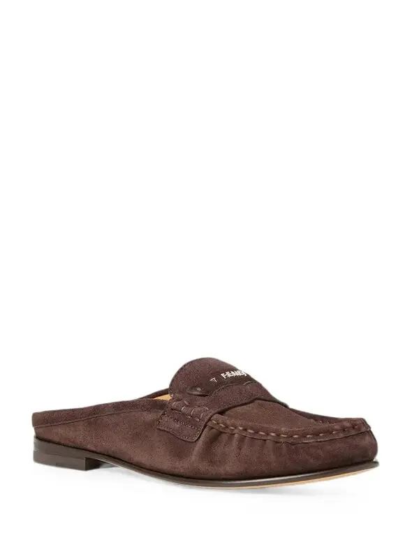 Fendi Sabot Crosta - Brown