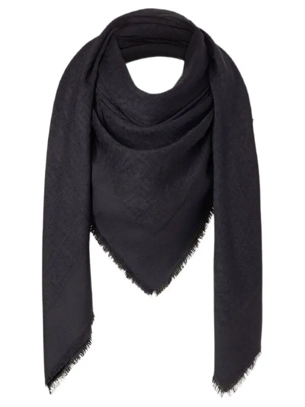 Fendi Scialle In Lana, Seta E Cashmere