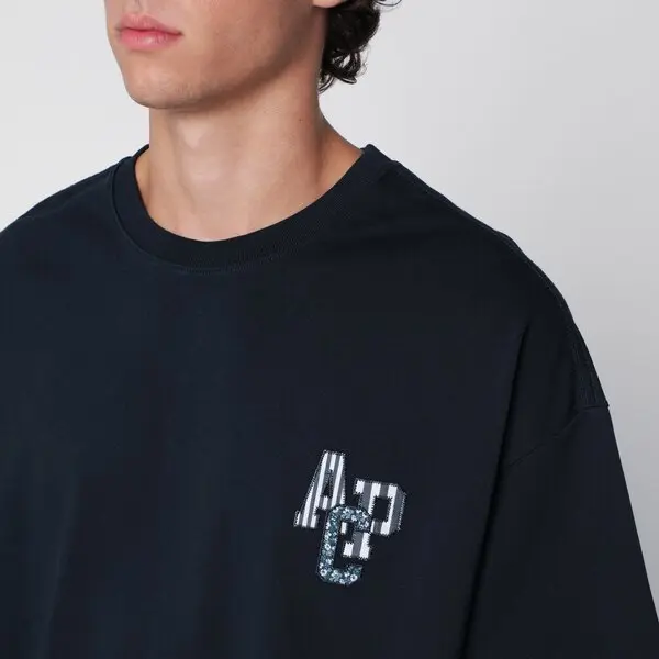 A.p.c. Bruno Navy Cotton T-shirt