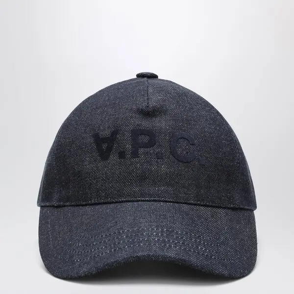 A.p.c. Indigo Cotton Baseball Cap