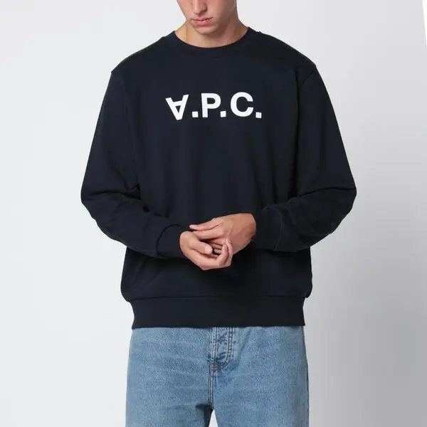 A.p.c. Standard Grand Vpc Dark Cotton Sweatshirt