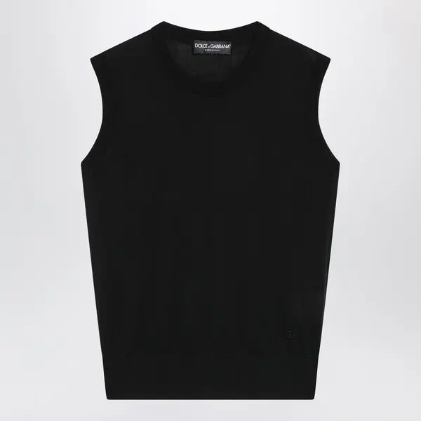 Dolce & Gabbana Cashmere And Silk Top - Black