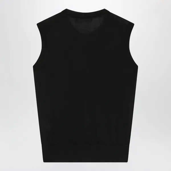 Dolce & Gabbana Cashmere And Silk Top - Black