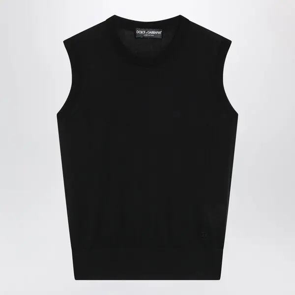 Dolce & Gabbana Cashmere And Silk Top - Black