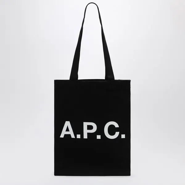 A.p.c. Lou Canvas Shopping Bag - Black