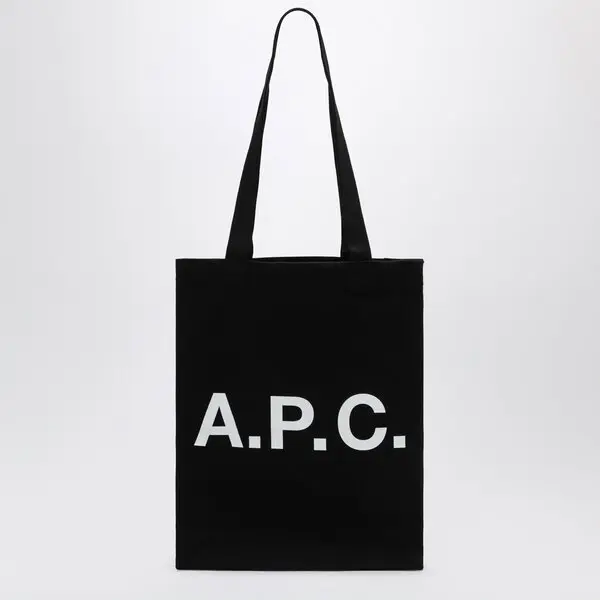 A.p.c. Lou Canvas Shopping Bag - Black