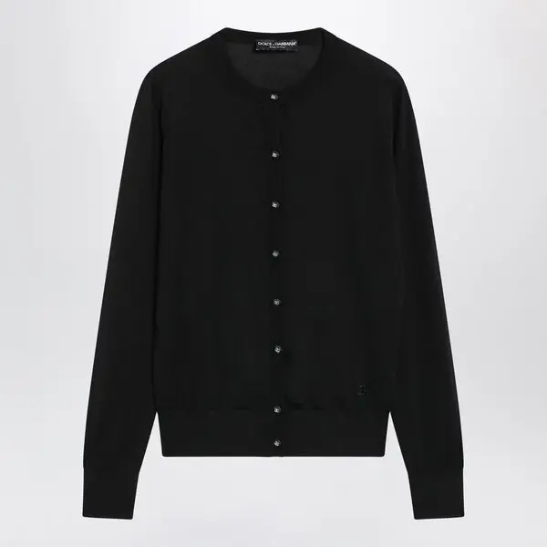 Dolce & Gabbana Cashmere And Silk Cardigan - Black