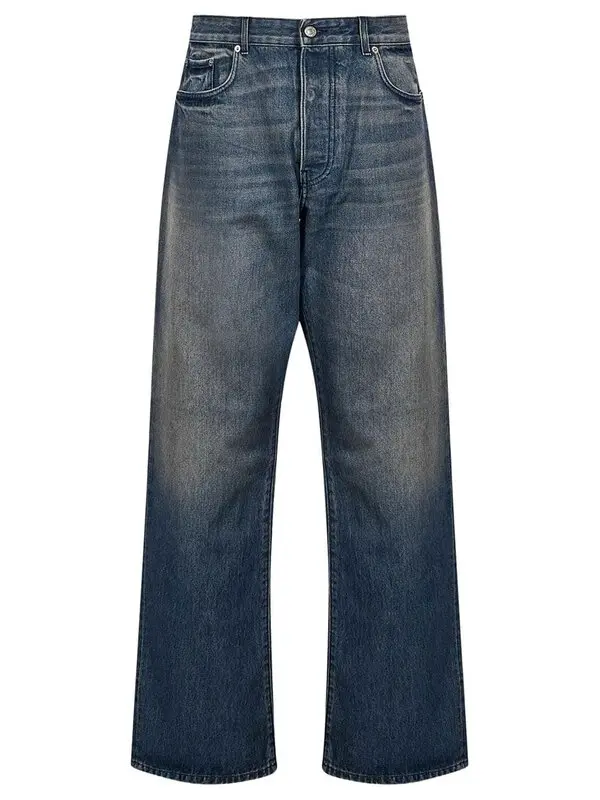 Dries Van Noten Peyter Den 4410 M.w.pants Blu