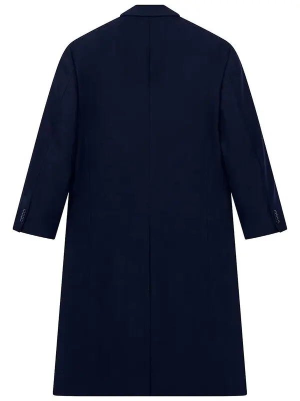 Giorgio Armani Cappotto In Lana Vergine E Cashmere Con Motivo Chevron