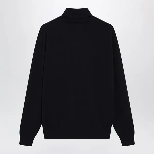 Loro Piana Classic Turtleneck In Navy Baby Cashmere - Blue