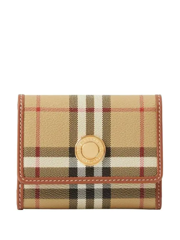 Burberry Lancaster Small Check Tri-fold Wallet - Multicolor