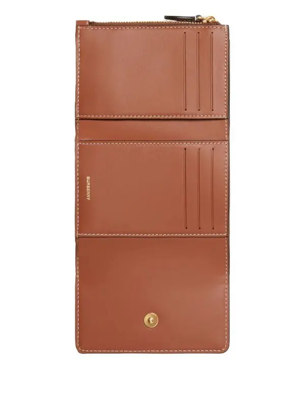 Burberry Lancaster Small Check Tri-fold Wallet