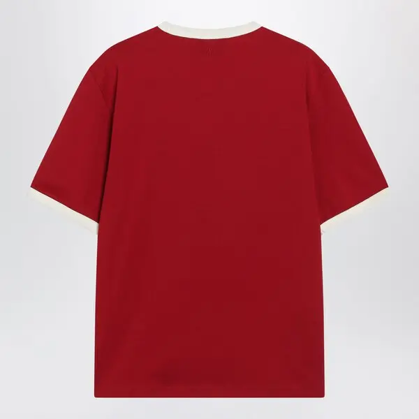 AMI Paris Ruby /ivory De Coeur Cotton T-shirt