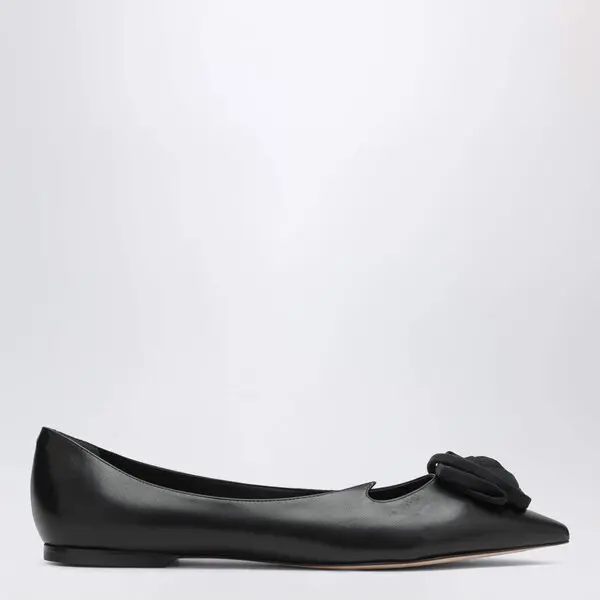 ROGER VIVIER Rose Vivier Ballet Flats In Suede - Black