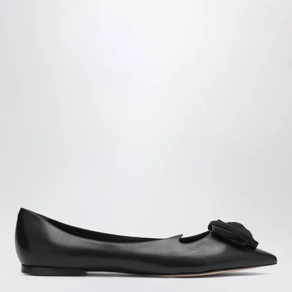 ROGER VIVIER Rose Vivier Ballet Flats In Suede - Black