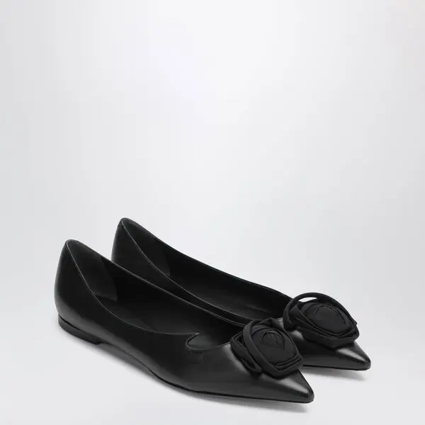 ROGER VIVIER Rose Vivier Ballet Flats In Suede