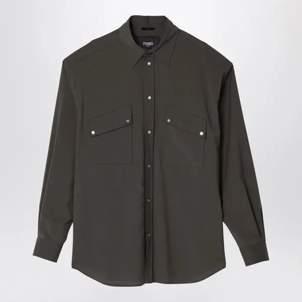 Fendi Dark Wool Blouson
