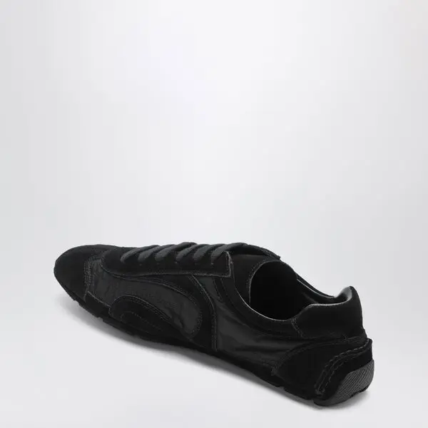 Prada Montecarlo Sneakers In Leather And Technical Fabric