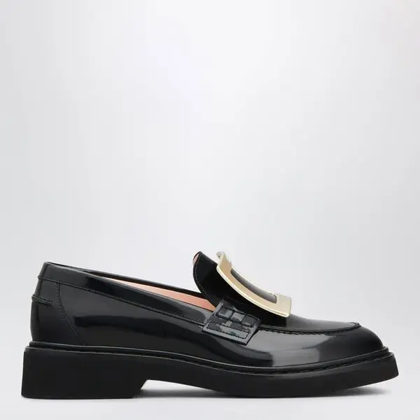 ROGER VIVIER Viv' Rangers Loafers In Leather - Black