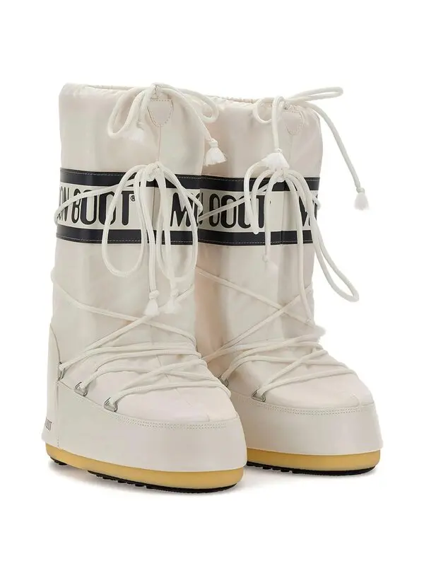 Moon Boot Stivali Icon In Nylon - White