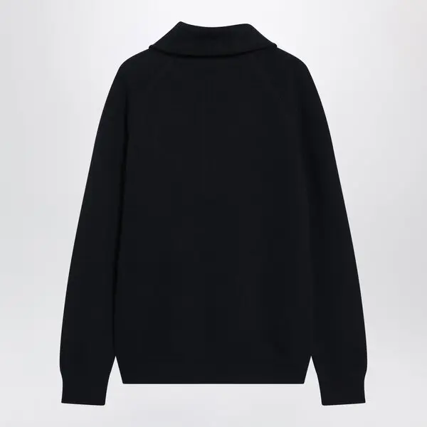 Prada Wool And Cashmere Polo Shirt - Blue