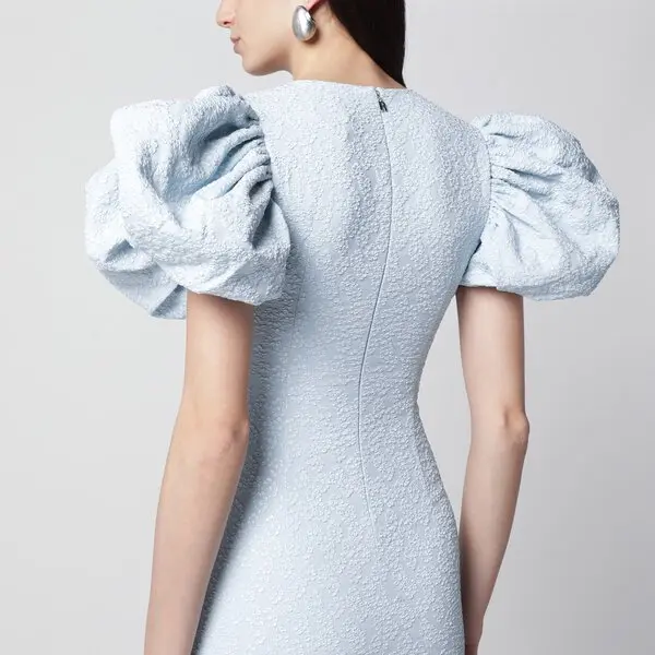 ROTATE BY BIRGER CHRISTENSEN Light Balloon Jacquard Midi Dress