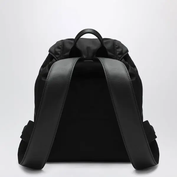 AMI Paris Marcel Small Nylon Backpack - Black