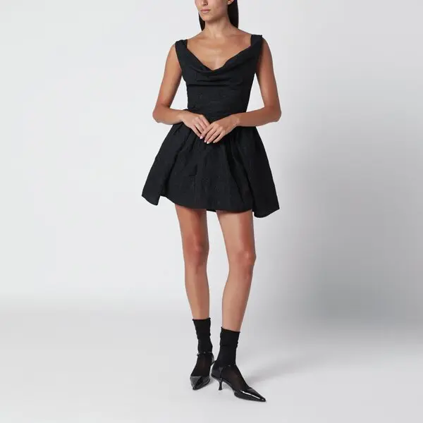 VIVIENNE WESTWOOD Sleeveless Jacquard Dress - Black