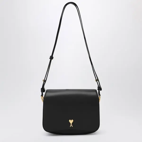 AMI Paris Paris Paris Calfskin Bag - Black