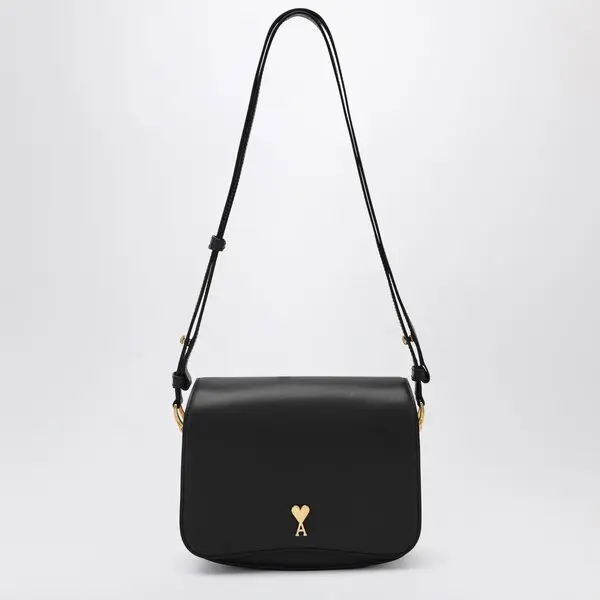 AMI Paris Paris Paris Calfskin Bag - Black