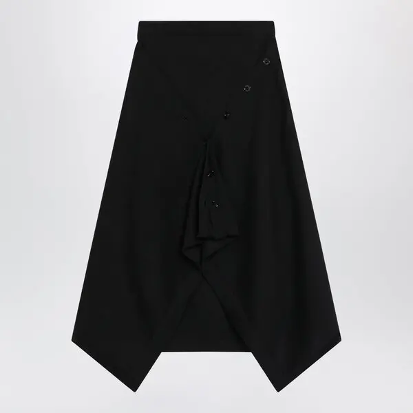LEMAIRE Merino Wool Blend Midi Skirt