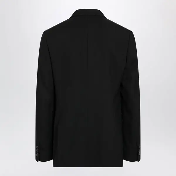 Dries Van Noten Double-breasted Jacket In Wool - Black