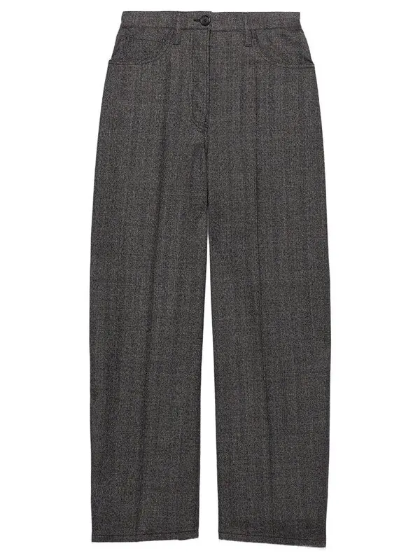 Prada Pantaloni In Lana Moulin