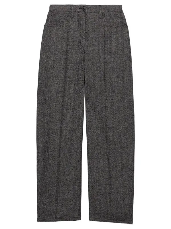 Prada Pantaloni In Lana Moulin