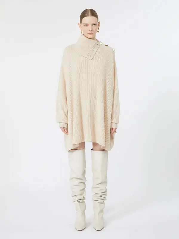Sportmax Oversized Wool And Cashmere Dress