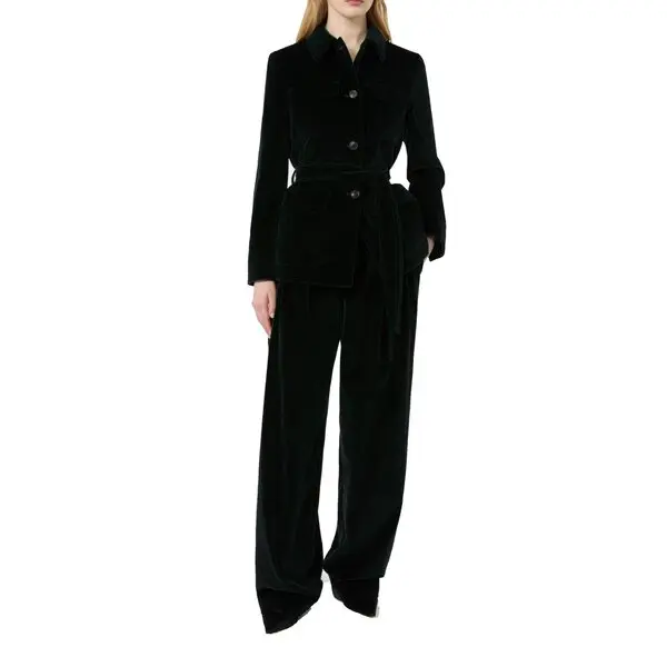 Max Mara Velvet Crusca Jacket - Black