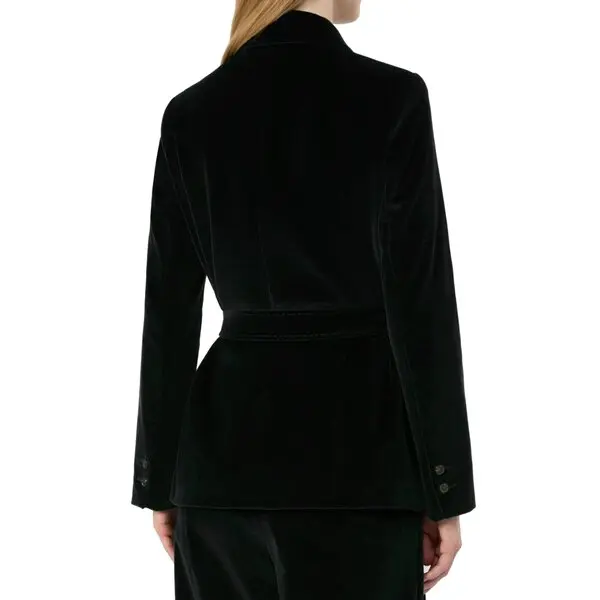 Max Mara Velvet Crusca Jacket - Black