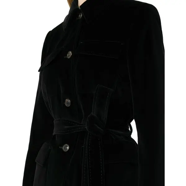 Max Mara Velvet Crusca Jacket - Black
