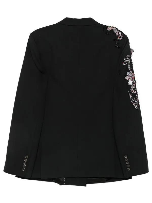 Dries Van Noten Giacca Doppiopetto Regular Fit Con Ricami