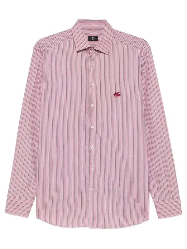 Etro Camicia In Cotone Con Motivo A Righe