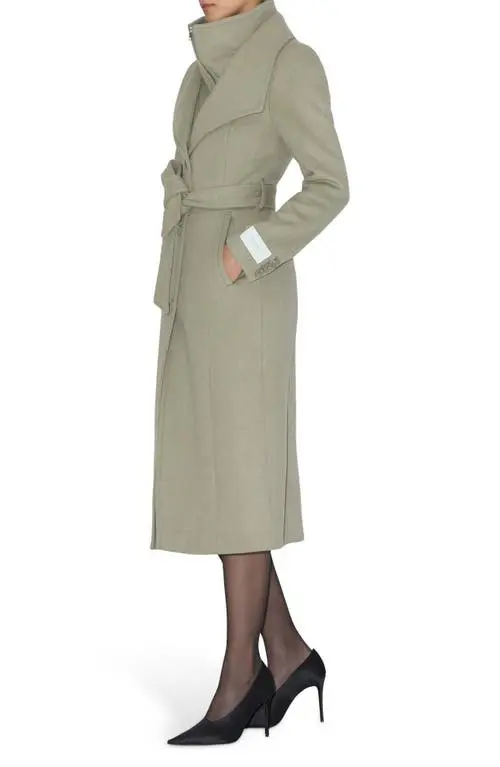 Soia & Kyo Ilana Wool Blend Coat With Removable Bib