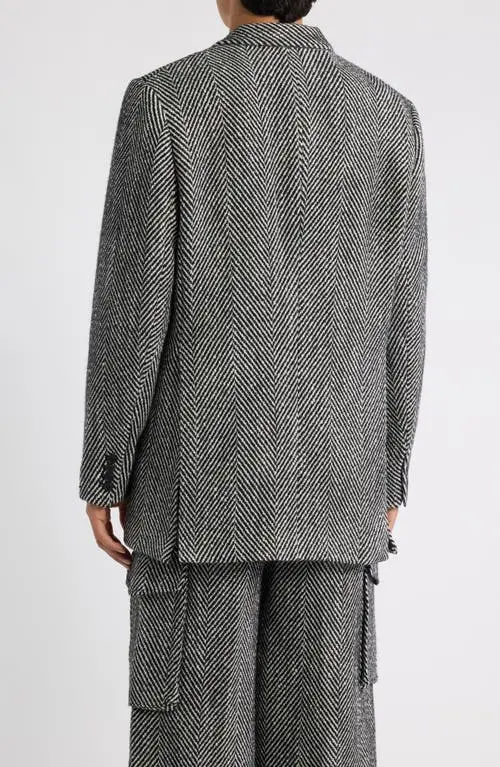 KROST Herringbone Longline Blazer