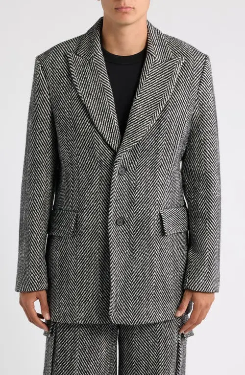KROST Herringbone Longline Blazer
