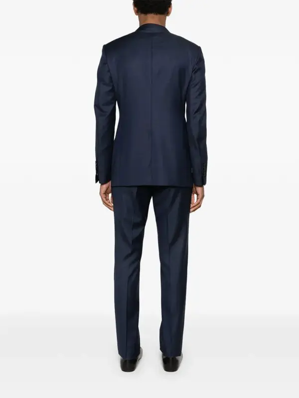 TOM FORD Shelton Single-breasted Wool Suit - Blue